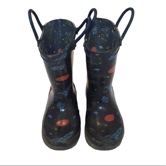 Max + Jake | Shoes | Max Jake Kids Outer Space Rain Boots In Navy ...
